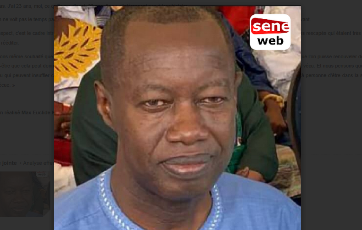 [Naufrage du "Joola", 23 ans après] Boubacar Ba, président d... | Seneweb